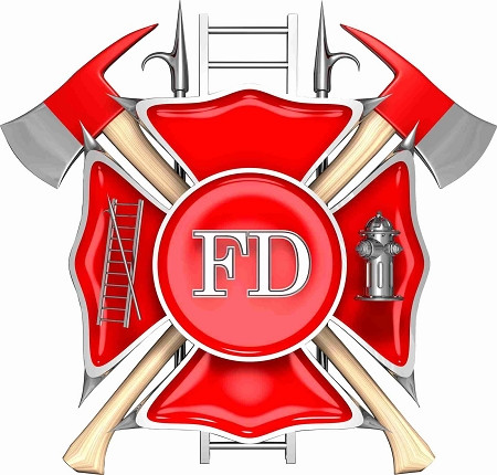 Fireman Cornhole Decal - Custom Cornhole, LLC