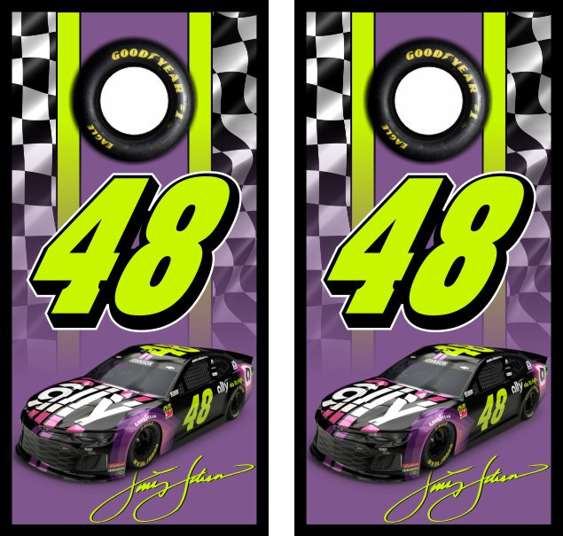 Jimmie Johnson Cornhole Wraps - Set of 2 - Custom Cornhole, LLC