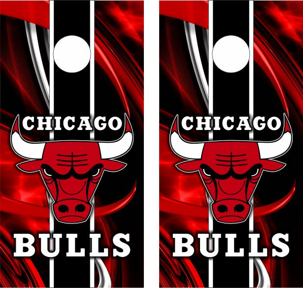 Chicago Bulls Cornhole Wraps - Set of 2 - Custom Cornhole, LLC