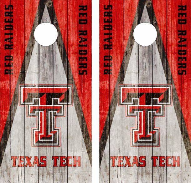 Texas Tech Red Raiders Version 5 Cornhole Wraps - Set of 2 - Custom ...