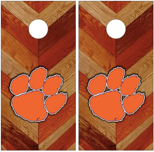Clemson Tigers Version 9 Cornhole Set with Bags - Custom Cornhole, LLC