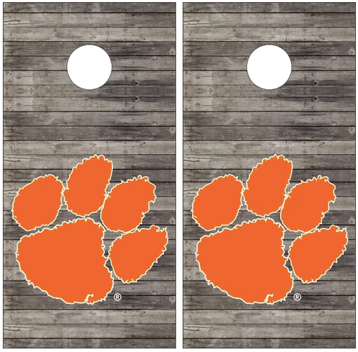 Clemson Tigers Version 6 Cornhole Set with Bags - Custom Cornhole, LLC