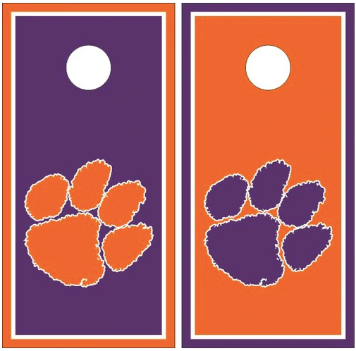 Clemson Tigers Version 7 Cornhole Set with Bags - Custom Cornhole, LLC
