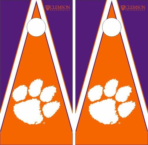 Clemson Tigers Version 10 Cornhole Set with Bags - Custom Cornhole, LLC