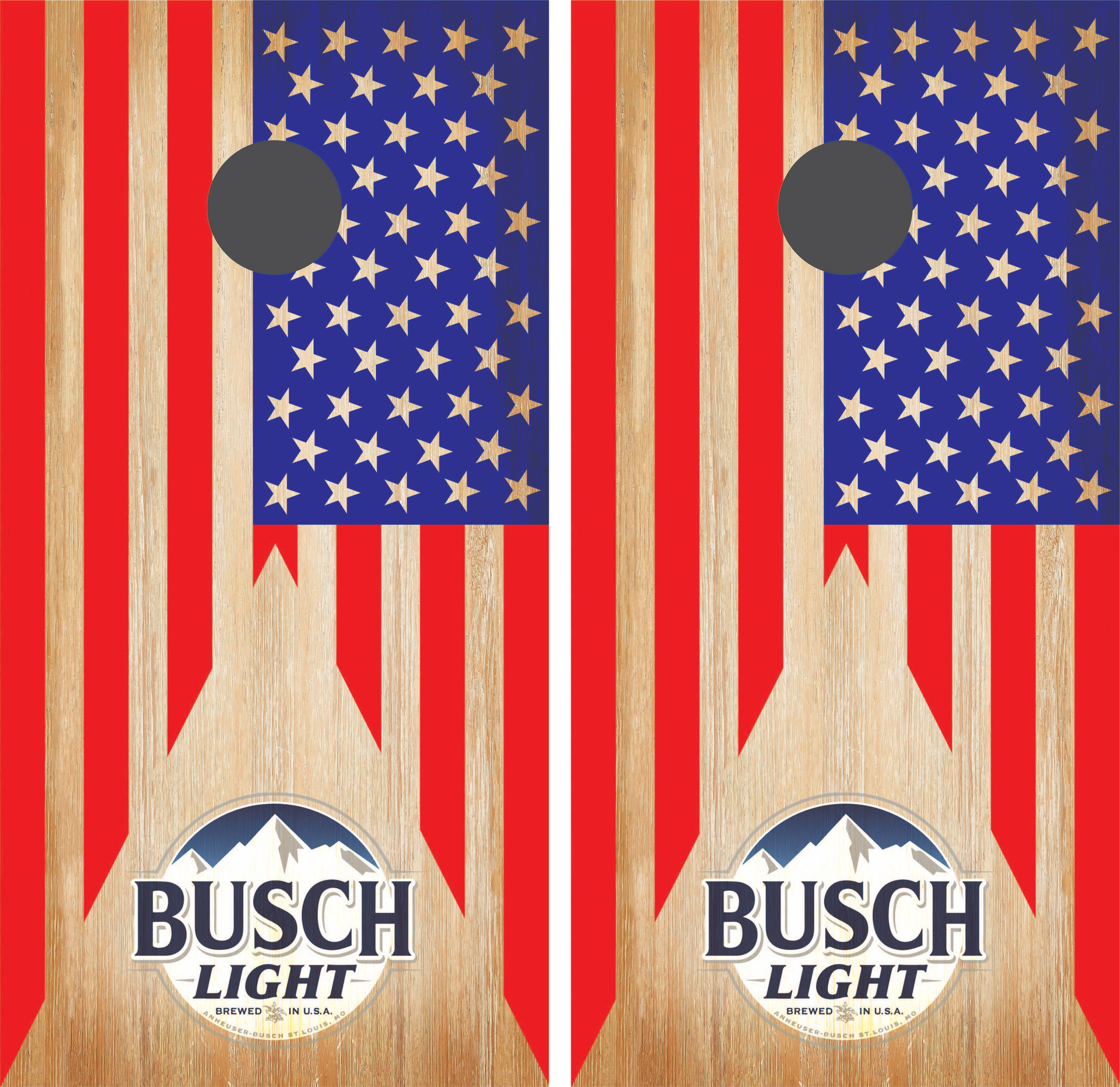 Busch Light Version 4 Cornhole Set with Bags - Custom Cornhole, LLC
