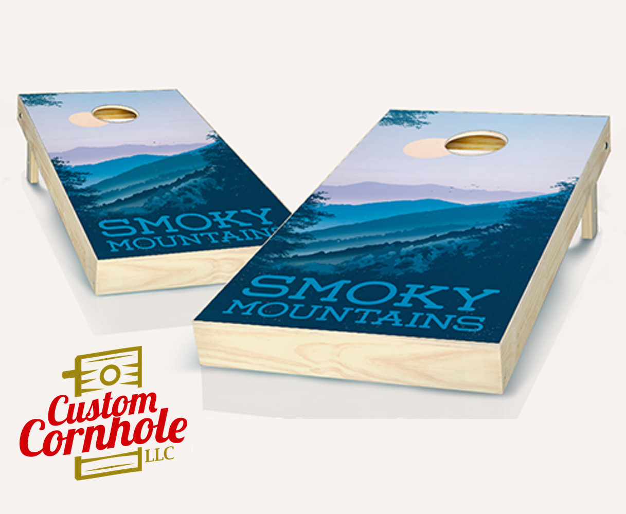 Smoky Mountain Cornhole Set with Bags - Custom Cornhole, LLC