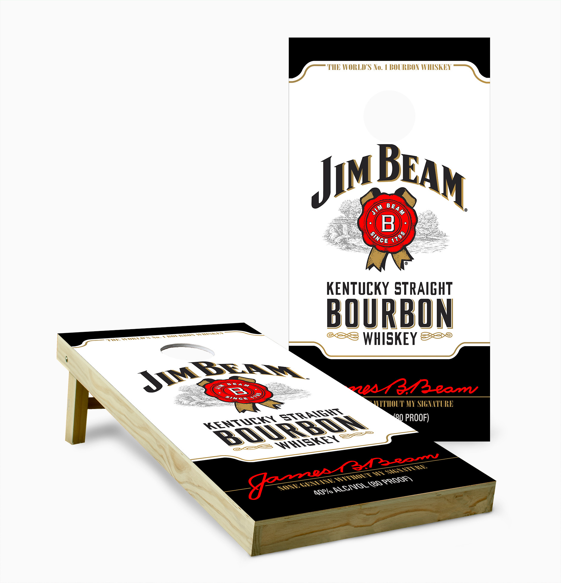 Jim Beam Version 3 Cornhole Set with Bags - Custom Cornhole, LLC