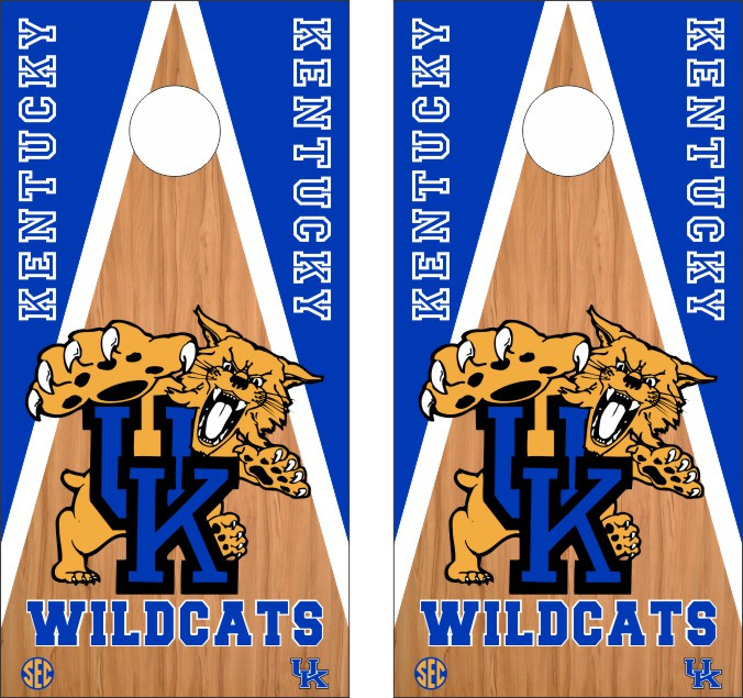 Kentucky Wildcats Version 4 Cornhole Wraps - Set of 2 - Custom Cornhole ...