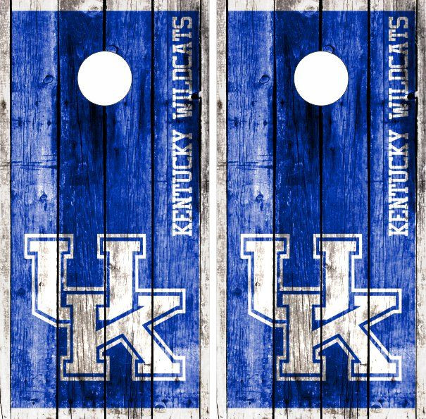 Kentucky Wildcats Version 6 Cornhole Wraps - Set of 2 - Custom Cornhole ...