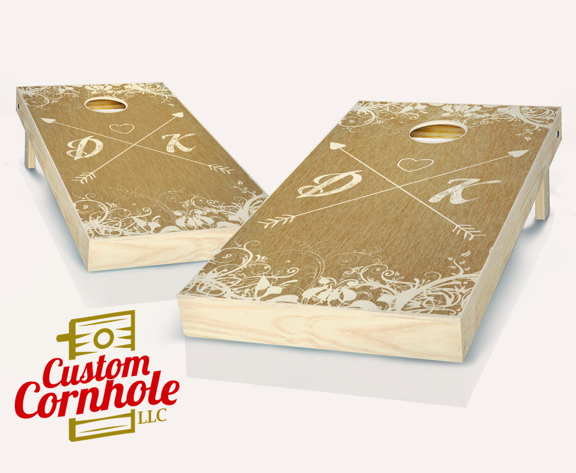 Stained Wedding Cornhole Sets