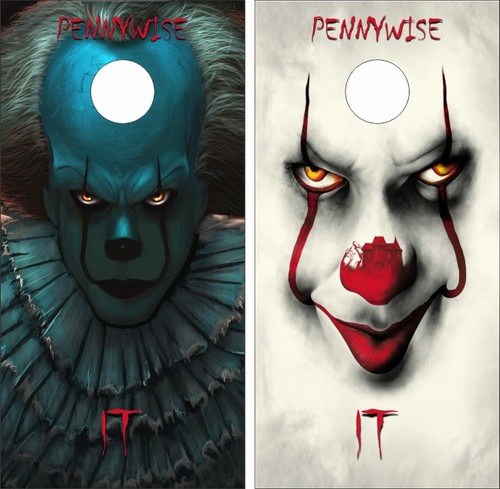 Pennywise Version 2 Cornhole Set with Bags - Custom Cornhole, LLC