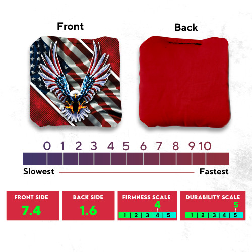 Flying Eagle Professional Cornhole Bags - Set of 8 - Custom Cornhole, LLC