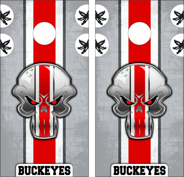Ohio State Buckeyes Cornhole Wraps - Set of 2 - Custom Cornhole, LLC