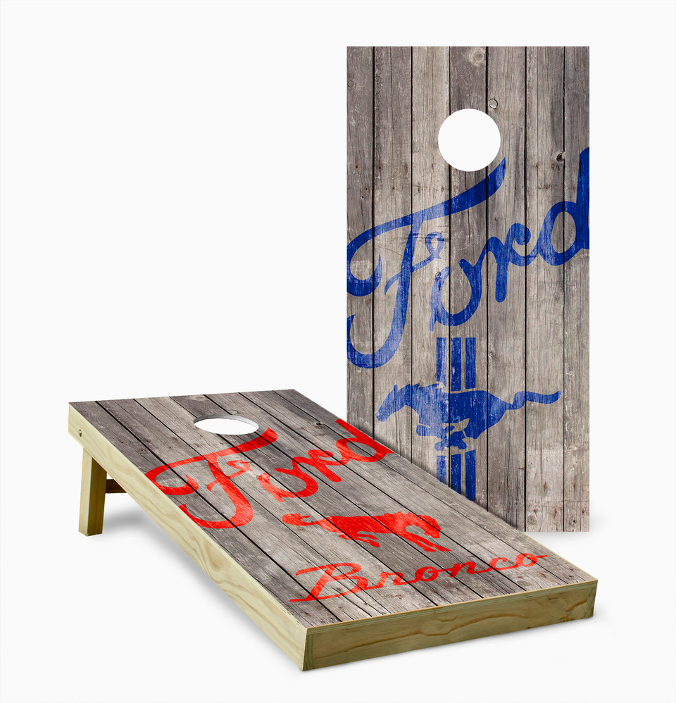 Ford Mustang and Bronco Cornhole Set with Bags - Custom Cornhole, LLC