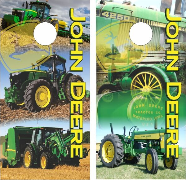 John Deere Cornhole Wraps - Set of 2 - Custom Cornhole, LLC
