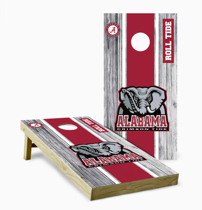 Alabama Crimson Tide Version 8 Cornhole Set with Bags - Custom Cornhole ...