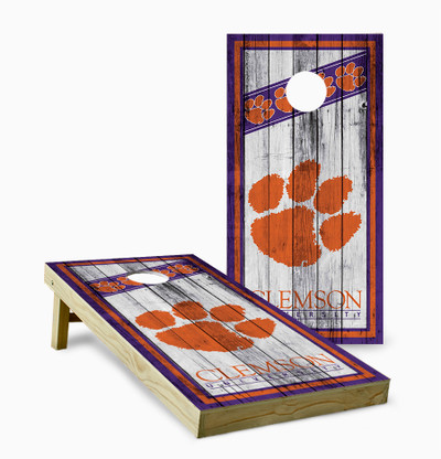 Clemson Tigers Version 11 Cornhole Set with Bags - Custom Cornhole, LLC