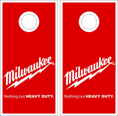 Milwaukee Tool Cornhole Wraps - Set of 2 - Custom Cornhole, LLC