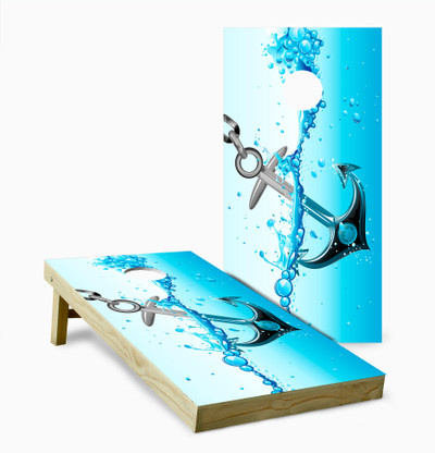 Anchor in Water Cornhole Set with Bags - Custom Cornhole, LLC