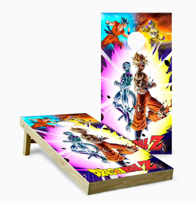 Dragon Ball Z Version 4 Cornhole Set with Bags - Custom Cornhole, LLC