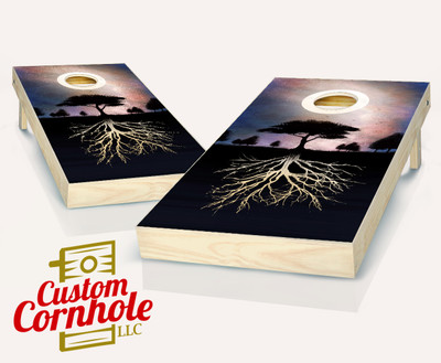 Nocturnal Roots Cornhole Set with Bags - Custom Cornhole, LLC