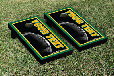 Custom Football Cornhole Set with Bags - Custom Cornhole, LLC