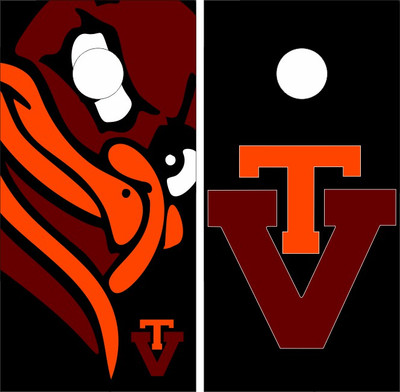 Virginia Tech Hokies Version 5 Cornhole Wraps - Set of 2 - Custom ...