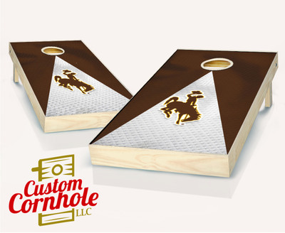 Wyoming Cowboys Jersey Cornhole Set with Bags - Custom Cornhole, LLC