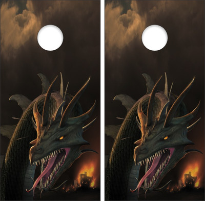 Dragon Annihilation Cornhole Wraps - Set of 2 - Custom Cornhole, LLC