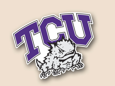 TCU Cornhole Decal - Custom Cornhole, LLC