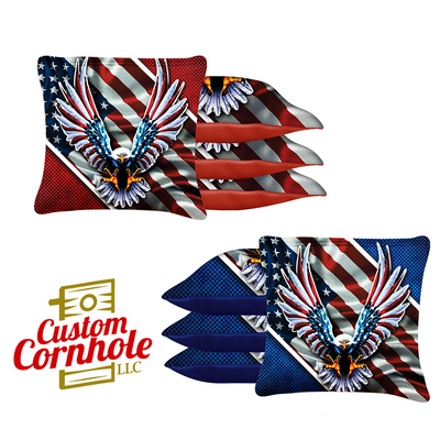Flying Eagle Tournament Cornhole Bags - Set of 8 - Custom Cornhole, LLC