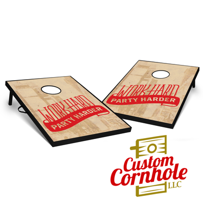 Tailgate Party Harder Cornhole Set with Bags - Custom Cornhole, LLC