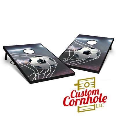 Tailgate Soccer Cornhole set with Bags - Custom Cornhole, LLC
