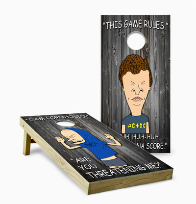 Beavis and Butthead Version 5 Cornhole Set with Bags - Custom Cornhole, LLC