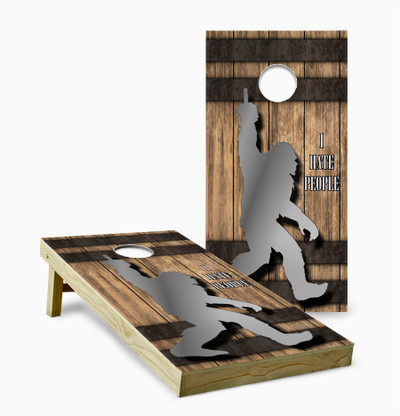 Sasquatch Bigfoot Version 8 Cornhole Set with Bags - Custom Cornhole, LLC