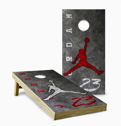 Jordan Version 3 Cornhole Set with Bags - Custom Cornhole, LLC