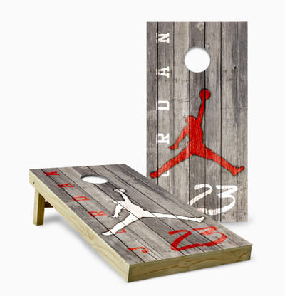 Jordan Version 4 Cornhole Set with Bags - Custom Cornhole, LLC