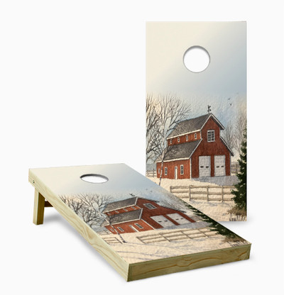 Barn Cornhole Set with Bags - Custom Cornhole, LLC