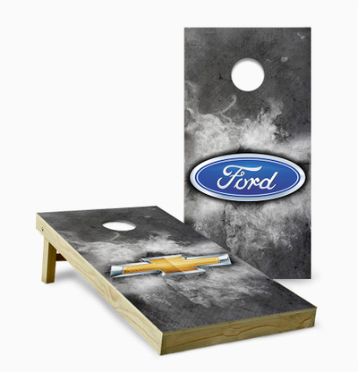 Ford and Chevrolet Version 2 Cornhole Set with Bags - Custom Cornhole, LLC