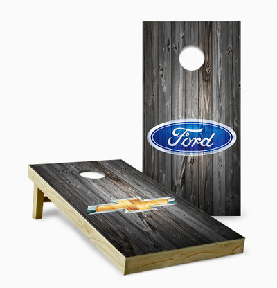 Ford and Chevy Cornhole Set with Bags - Custom Cornhole, LLC