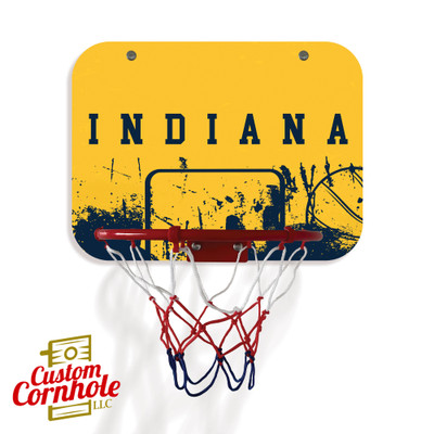 Indiana Pacers Mini Basketball Hoop - Custom Cornhole, LLC