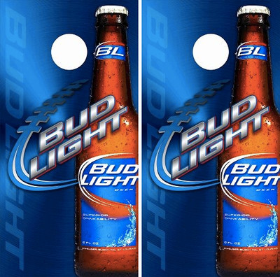 Bud Light Cornhole Wraps - Set of 2 - Custom Cornhole, LLC
