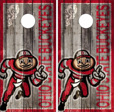 Ohio State Buckeyes Version 3 Cornhole Wraps - Set of 2 - Custom ...