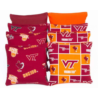 Virginia Tech Hokies (Version 2) Cornhole Bags - Set of 8 - Custom ...