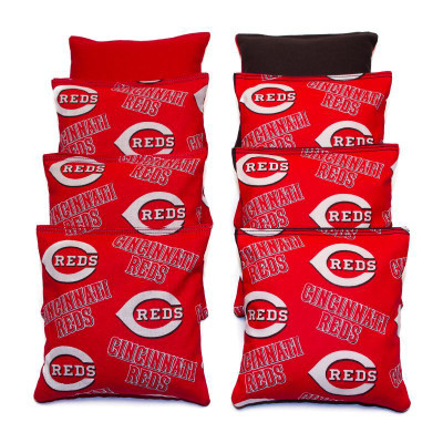 Cincinnati Reds Cornhole Bags - Set of 8 - Custom Cornhole, LLC