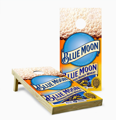 Blue Moon Cornhole Set with Bags - Custom Cornhole, LLC