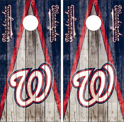 Washington Nationals Version 4 Cornhole Wraps - Set of 2 - Custom ...