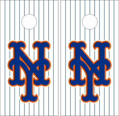 New York Mets Version 6 Cornhole Wraps - Set of 2 - Custom Cornhole, LLC