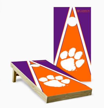 Clemson Tigers Version 10 Cornhole Set with Bags - Custom Cornhole, LLC