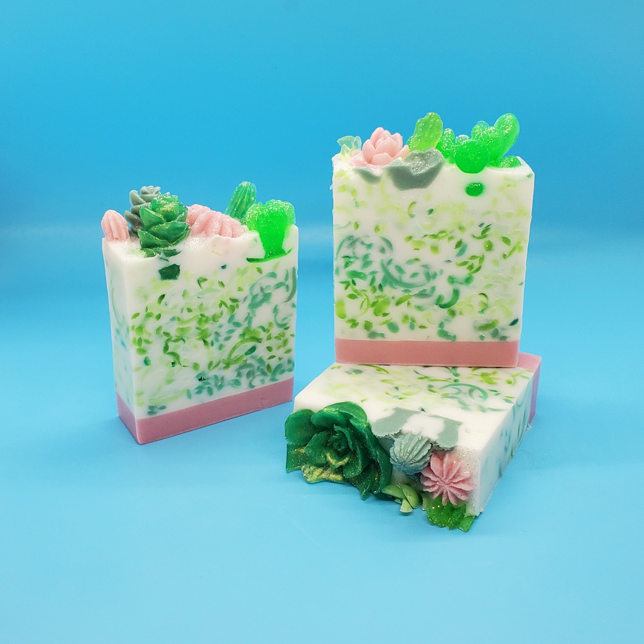 "Succulent Garden " Handcrafted Soap